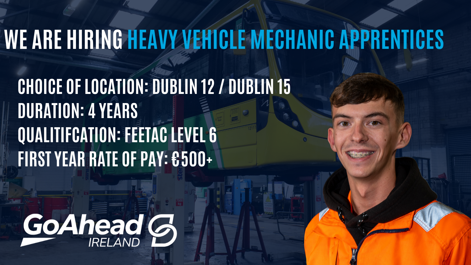 Heavy Vehicle Mechanic Apprenticeships at Go-Ahead Ireland - Go Ahead ...